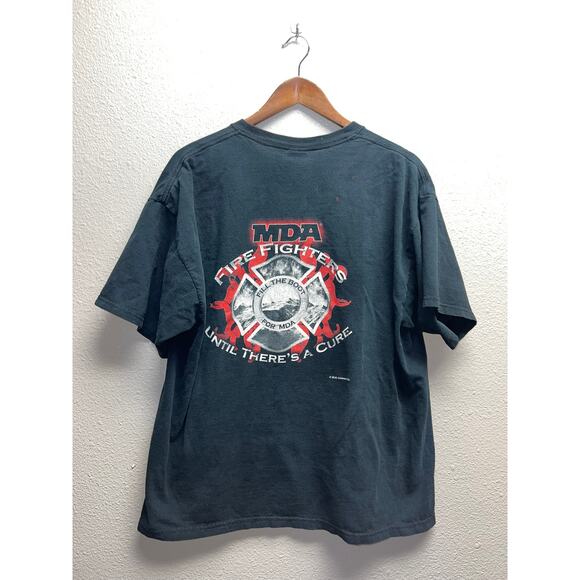 Gildan | Shirts | Vintage Fill The Boot Fire Fighter Shirt Mda ...